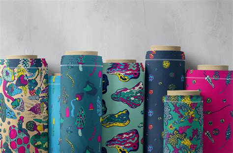 Fungi Textile Patterns Collection On Behance