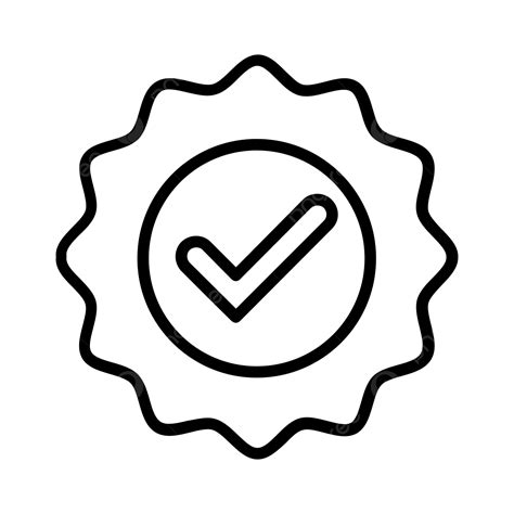 Quality Line Icon Certificate Check Gaurantee Png And Vector With