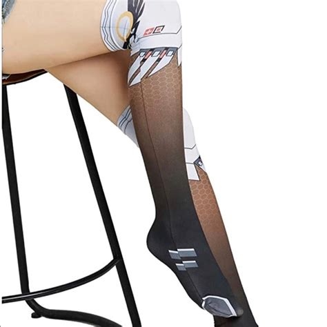Accessories Kawaii Anime Print Thin Over The Knee Socks Poshmark