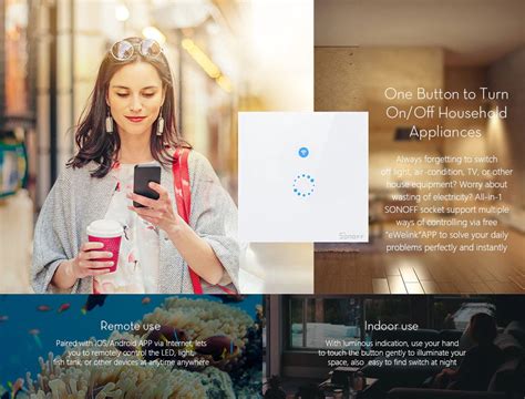 SONOFF Touch Smart WiFi Wall Switch GearVita