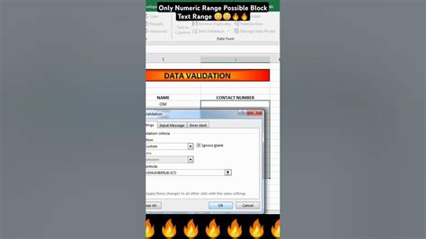 Data Validation😱🔥 Short Trend Datavalidation Excel Exceltricks