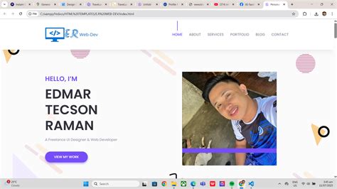 Edmar R Web Design Using Html Css For Usd 15 Web Development On