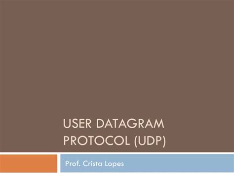 Ppt User Datagram Protocol Udp In Networking Powerpoint Presentation Id 9536766