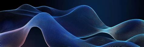 Abstract Blue Wave Pattern Premium Ai Generated Image