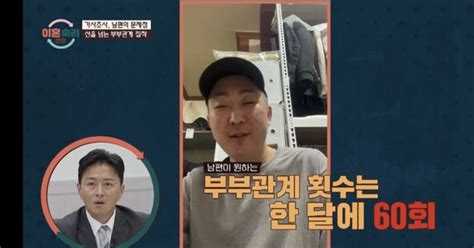 부부관계 月 60회 원해…아내 엉덩이 집착 男