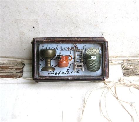 Pocket Museum Glass Box Assemblage Curiosity Art Object