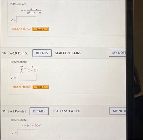 Solved Differentiate Y X X X Y Points Chegg