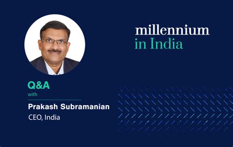 Millennium Management Qanda With Prakash Subramanian