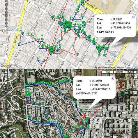 A Webpage Illustrating The Gps Coordinates On A Map Allowing Data Download Scientific Diagram