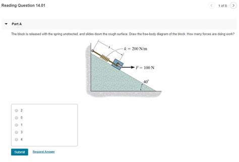 Solved Reading Question 14 01 1 Of 8 Part A The Block Is Chegg Com