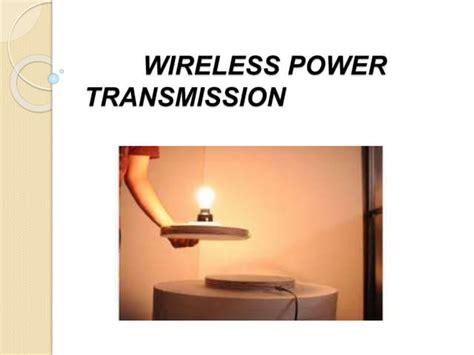 Wireless Power Transmission Pptx