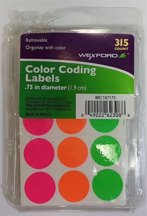 Color Coding Labels Walmart Com
