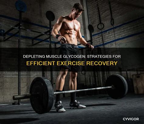 Depleting Muscle Glycogen Strategies For Efficient Exercise Recovery