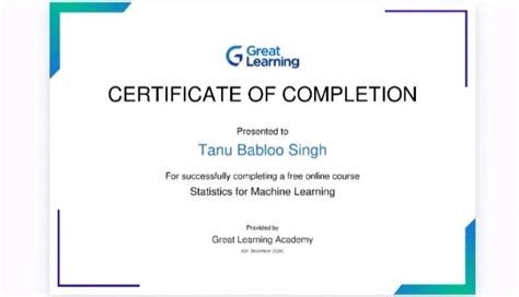 Learningneverstops Machinelearning Statistics Greatlearning Continuousimprovement Tanu Singh