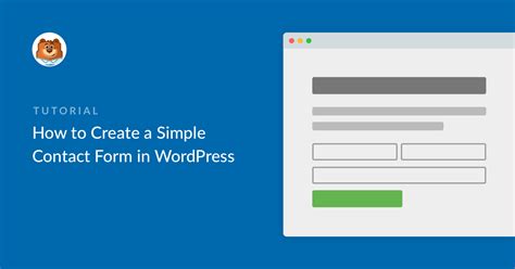 Contact Page On Wordpress