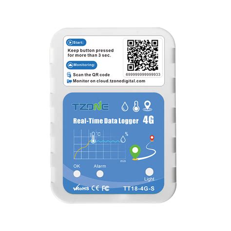 Tzone Real Time G Gsm Data Logger Humidity For Cold Chain Solution Temperature Chart Recorder