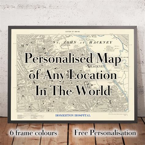 Personalised Old Map Made With Map Maker The Unique Maps Co