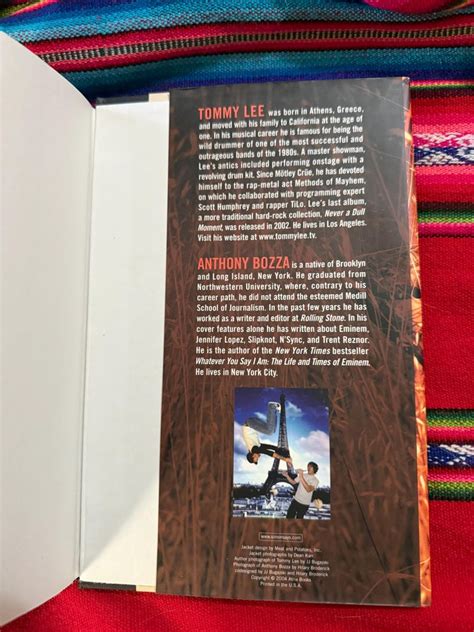 Rare Vintage Tommyland Tommy Lee Anthony Bozza 1st Printing 1st Edition