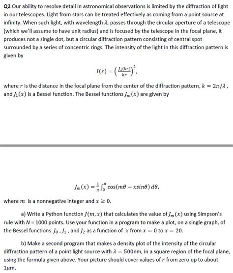 Q2 Our Ability To Resolve Detail In Astronomical