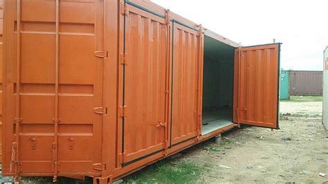 ตู้คอนเทนเนอร์ เปิดข้างสำหรับขนส่ง สินค้า มีสินค้าพร้อมส่ง ตู้คอนเทนเนอร์ 20 ฟุต เปิด 1 ด้าน