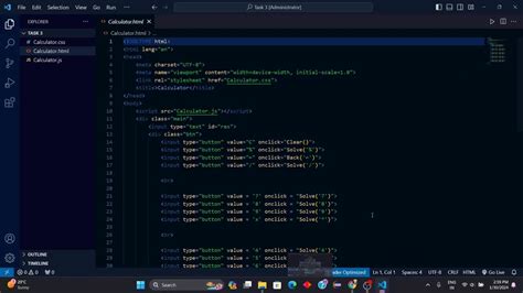 sanket valvi on linkedin task 3 calculator using html css and js