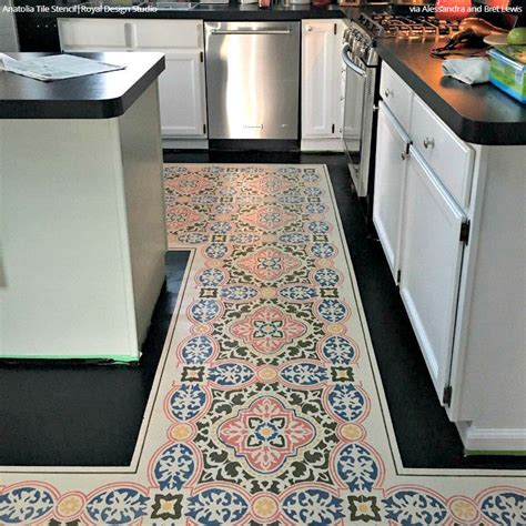 Large Diy Tile Stencils For Painting Walls And Floors Royal Design Studio Stencils