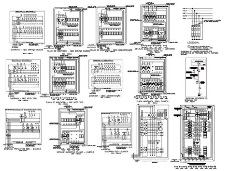 Fuse Circuit Box CAD Block Electrical DWG Drawing