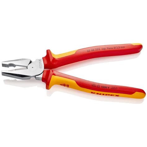 Knipex 0206225 9 Insulated High Leverage Combination Pliers 1000v