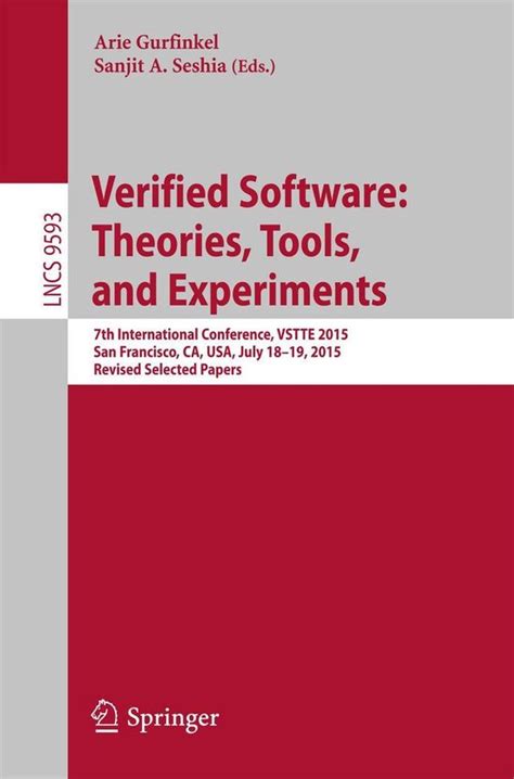 lecture notes in computer science 9593 verified software theories