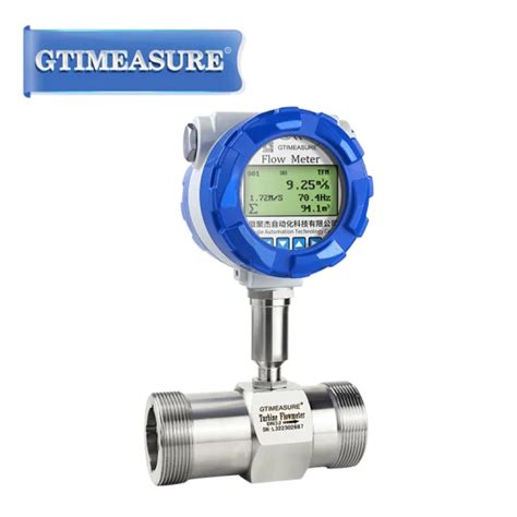 Liquid Water Flow Meter Thread Connection Water Turbine Flow Meter Male Thread Connection