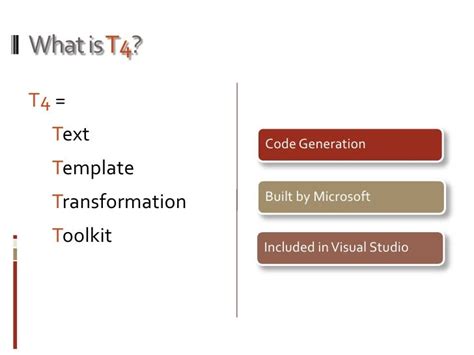 Introducing T4 Templates