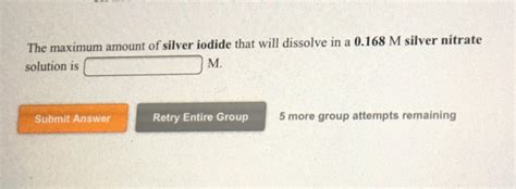 Solved The Molar Solubility Of Lead Bromide In A 0 111 M