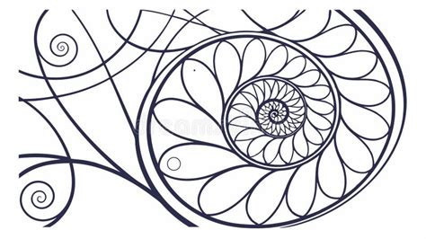 Abstract Spiral Pattern Design Geometric Art And Modern Texture Decorative Background Vector