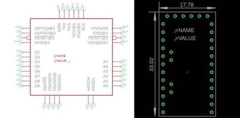 Arduino Pro Mini Eagle Library Rarduino