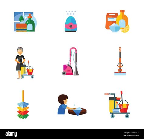 Cleaning Icon Set Stock Vector Image And Art Alamy