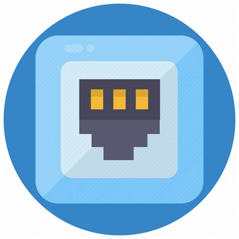 network port ethernet internet socket lan computer icon