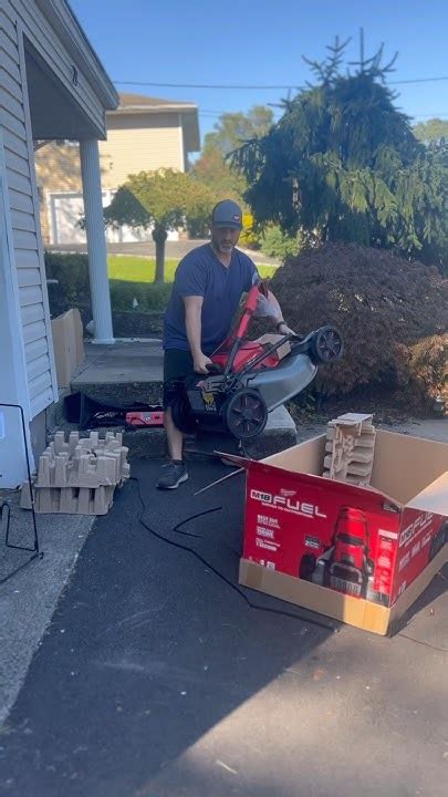 Unboxing And Assembling Milwaukees M18 Electric Mower A Green T