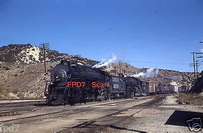 Original Slide Atsf Santa Fe 2 10 2 3879 3878 Actioncajon Passoctober