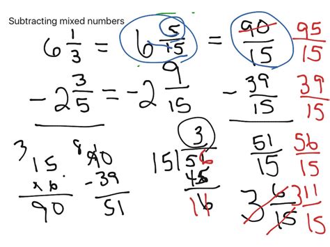 ShowMe Subtracting Mixed Numbers With Regrouping