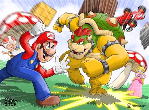 Super Mario Vs Bowser By Paulchury On Deviantart