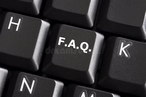 FAQ Button Stock Photo Image Of Question Online Button