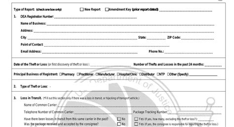 Form Dea 106 ≡ Fill Out Printable Pdf Forms Online