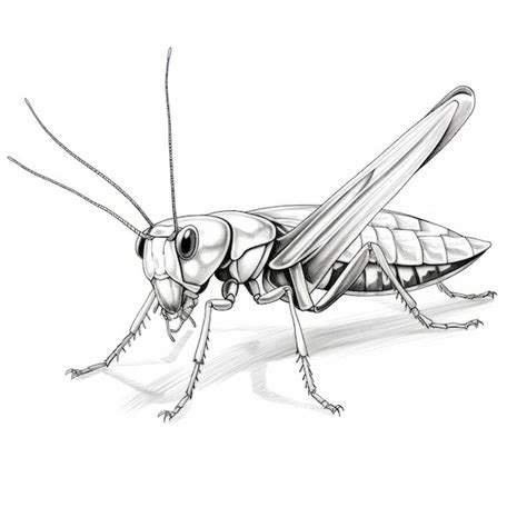 Hyperrealistic Grasshopper Drawing In The Style Of John Larriva