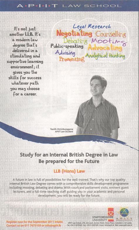 Llb Hons Law By Apiit Law School Synergyy
