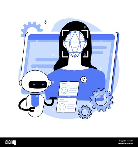 Affective Computing Abstract Concept Vector Illustration Stock Vector