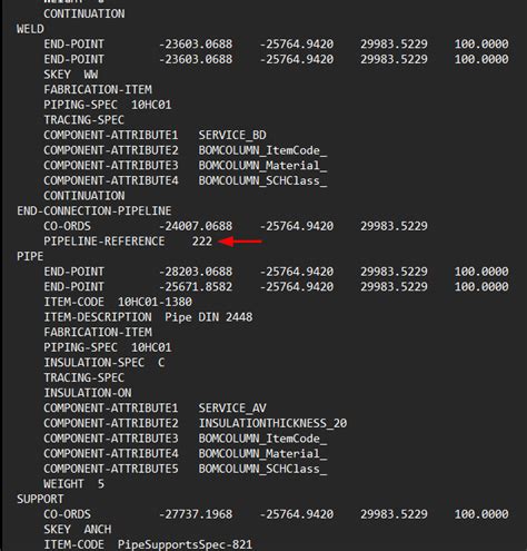 End Position Null Is Placed In The Pcf File Instead Of The Connected Line Number In Autocad Plant 3d
