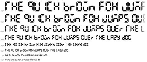 LCD AT T Phone Time Date Font By Colonel Sanders FontRiver