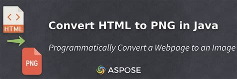 Convert HTML To PNG In Java
