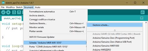 La Mia Prima Scheda Arduino Arduino Mkr Wifi 1010 Manuale Duso E