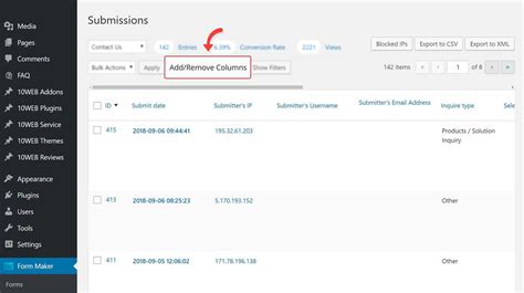 How To Manage Form Submissions 10web Help Center